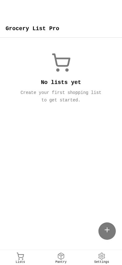 Grocery List Pro