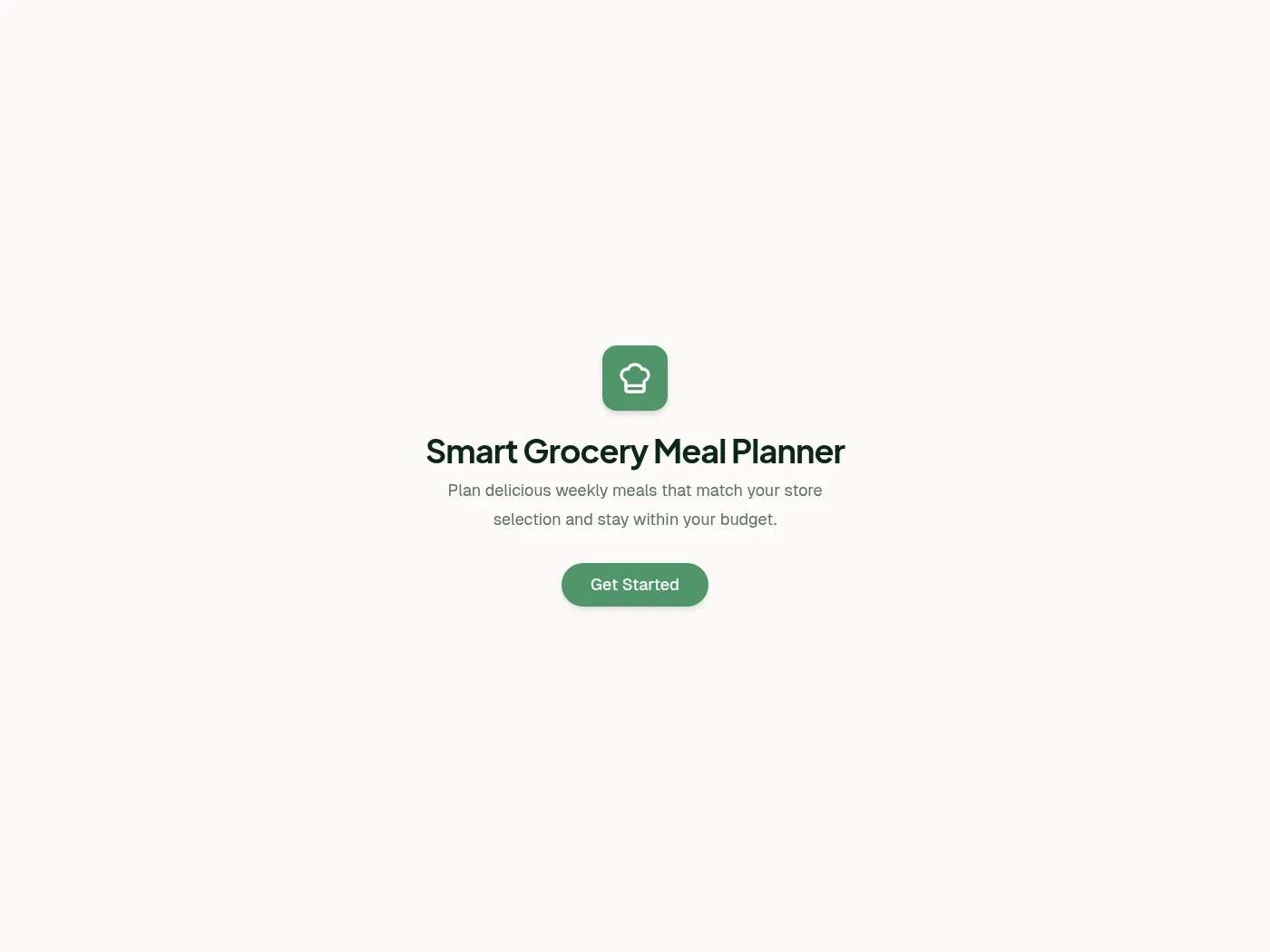 Smart Grocery Meal Planner