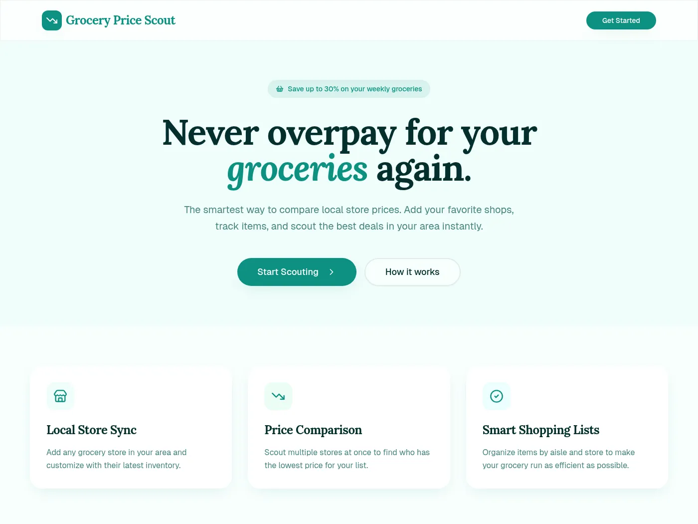 Grocery Price Scout