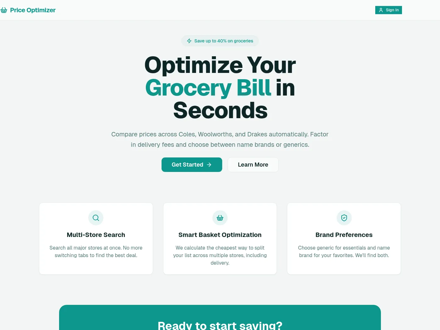 Grocery Price Optimizer