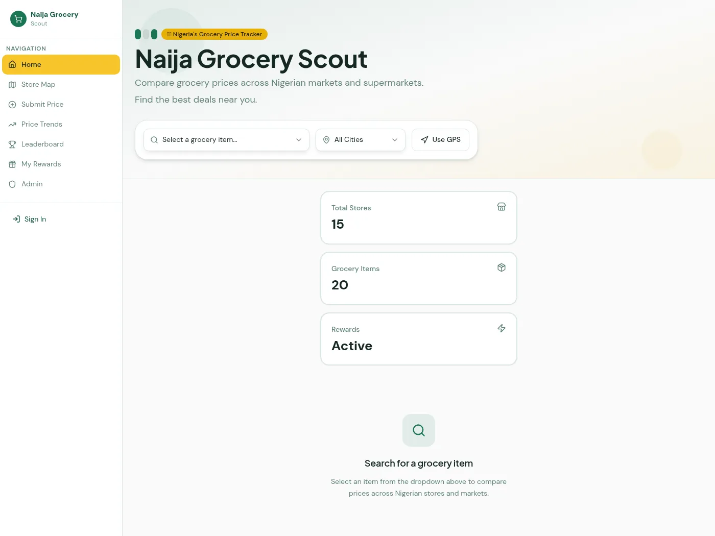 Naija Grocery Scout