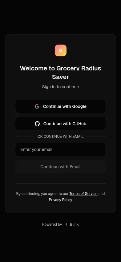 Grocery Radius Saver