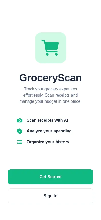 GroceryScan Tracker