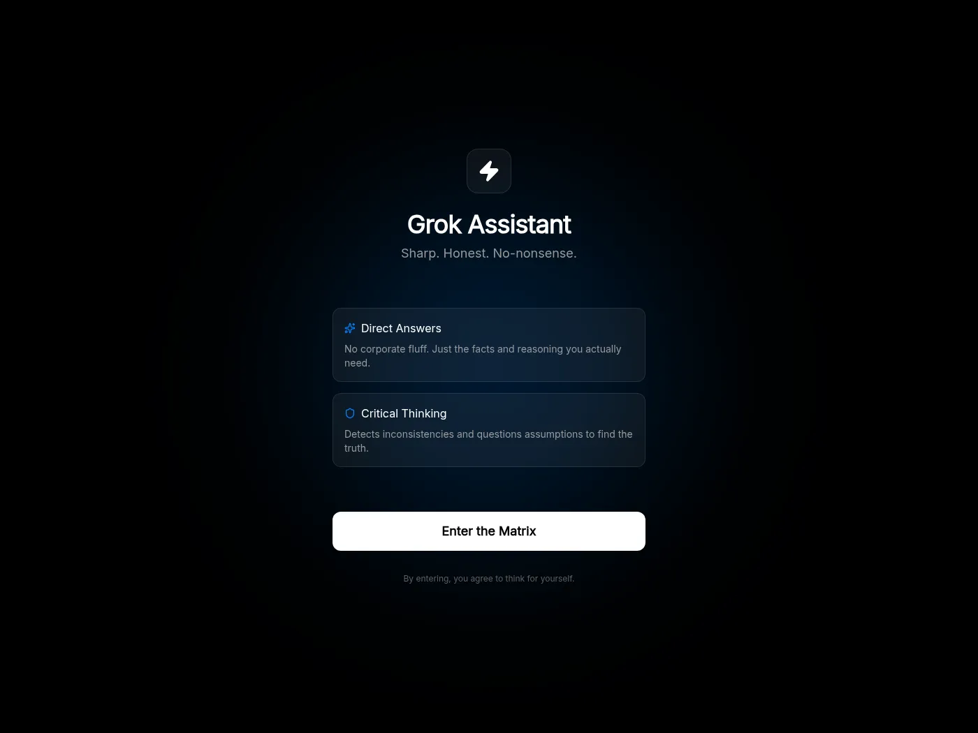 Grok-Inspired AI Assistant