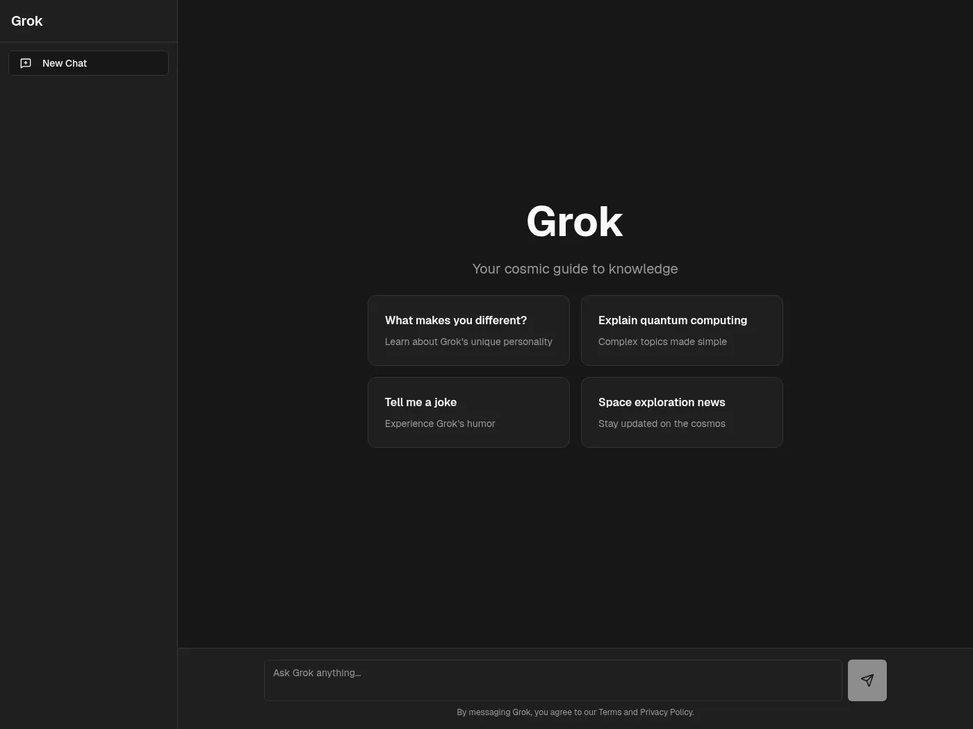 Grok Chatbot Clone
