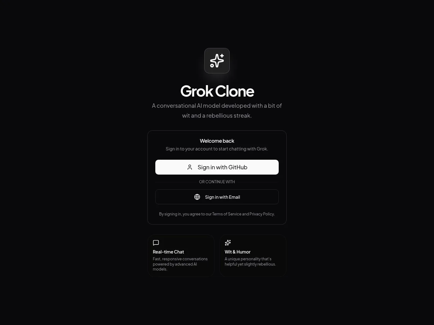 Grok Chat Clone