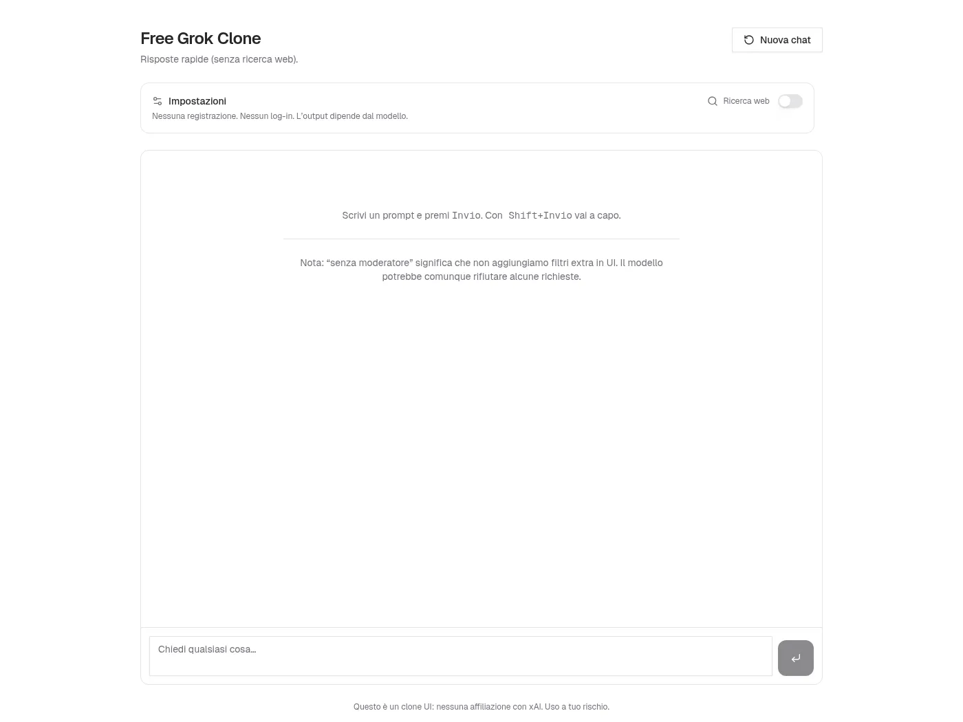 Free Grok Clone