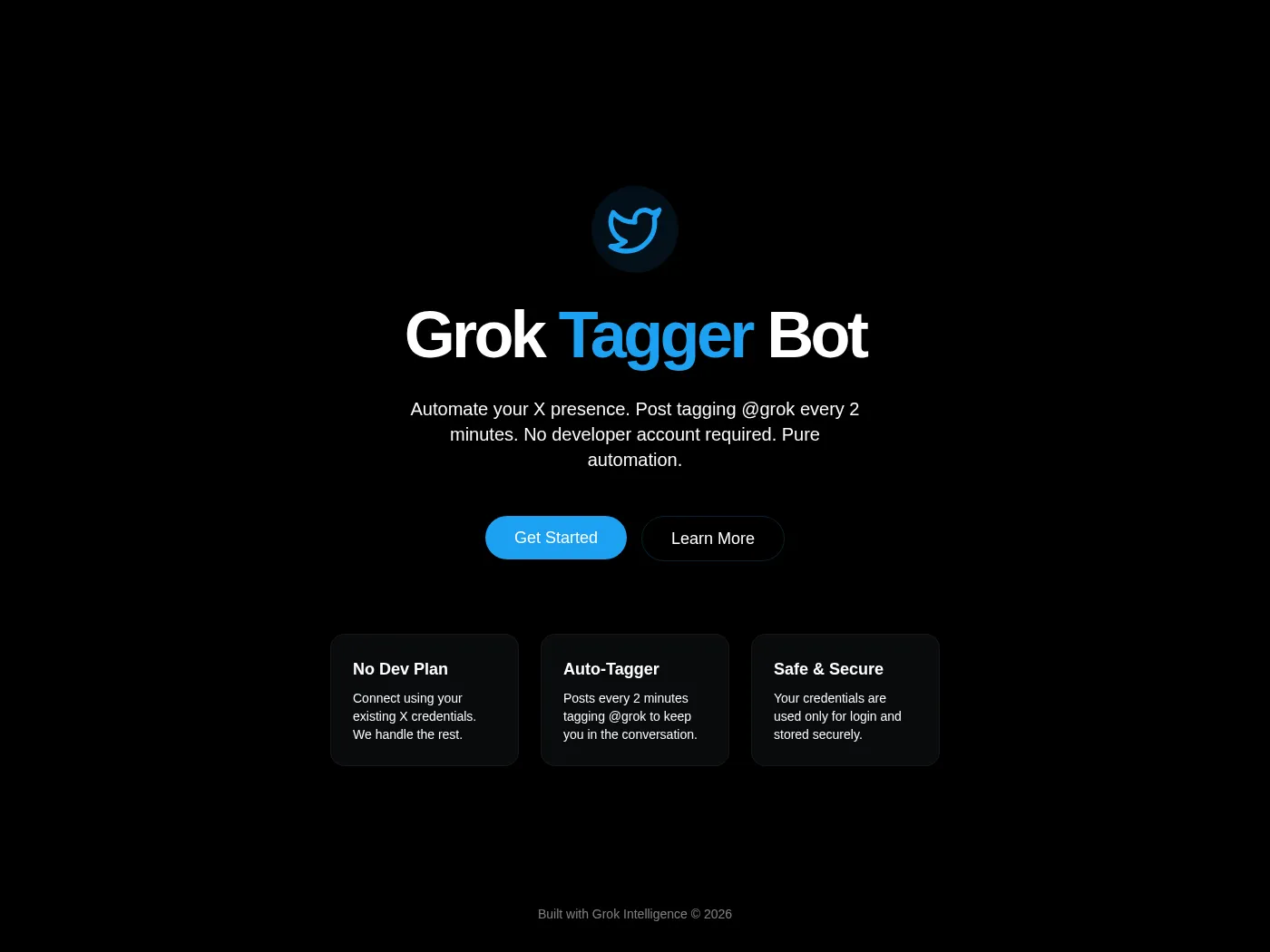 Grok Tagger Bot Built With AI On Blink Grok Tagger Bot Built With AI On Blink