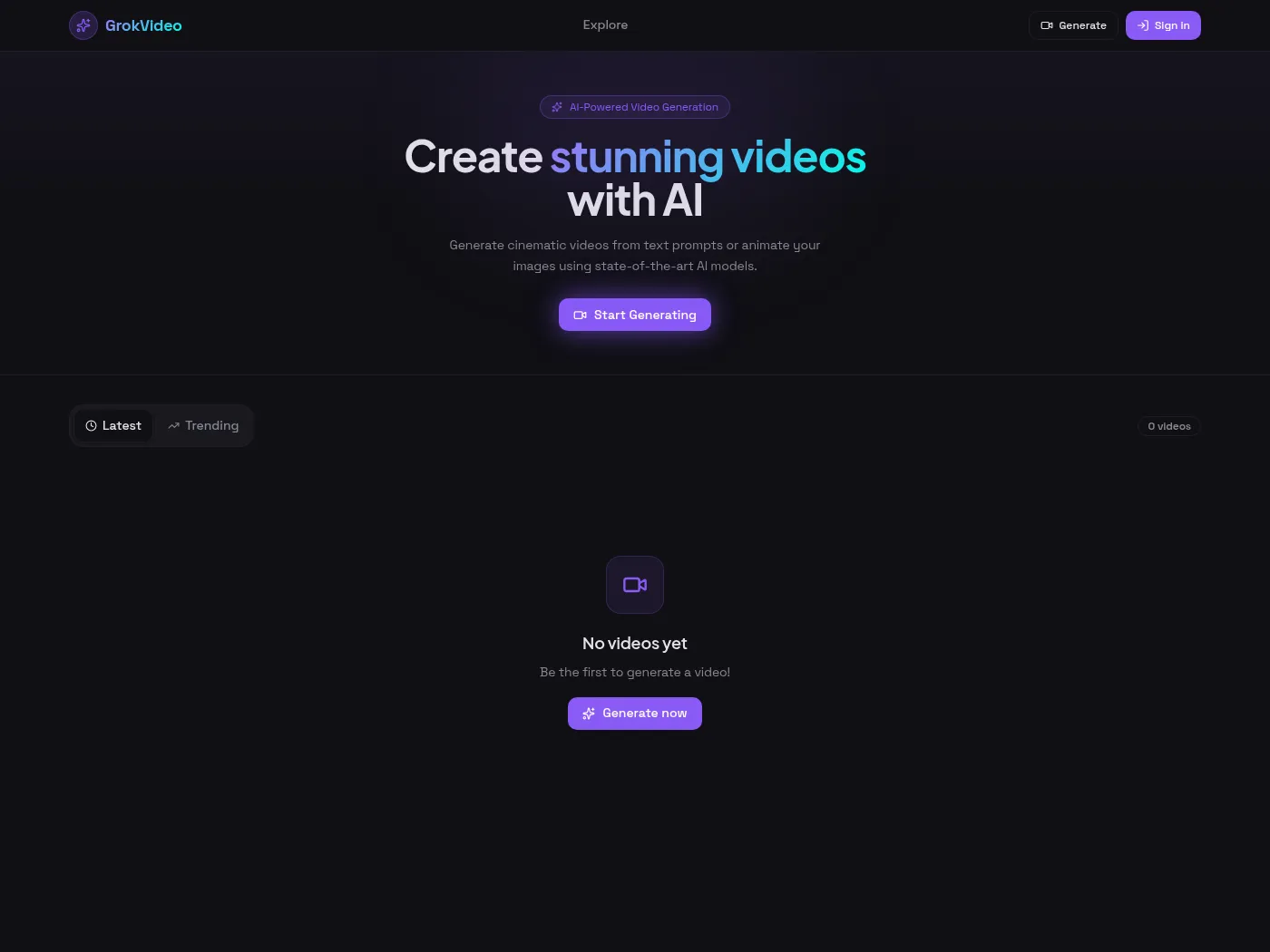 Grok Video Clone