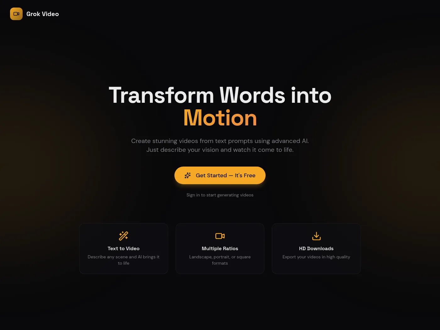 Grok Video Clone