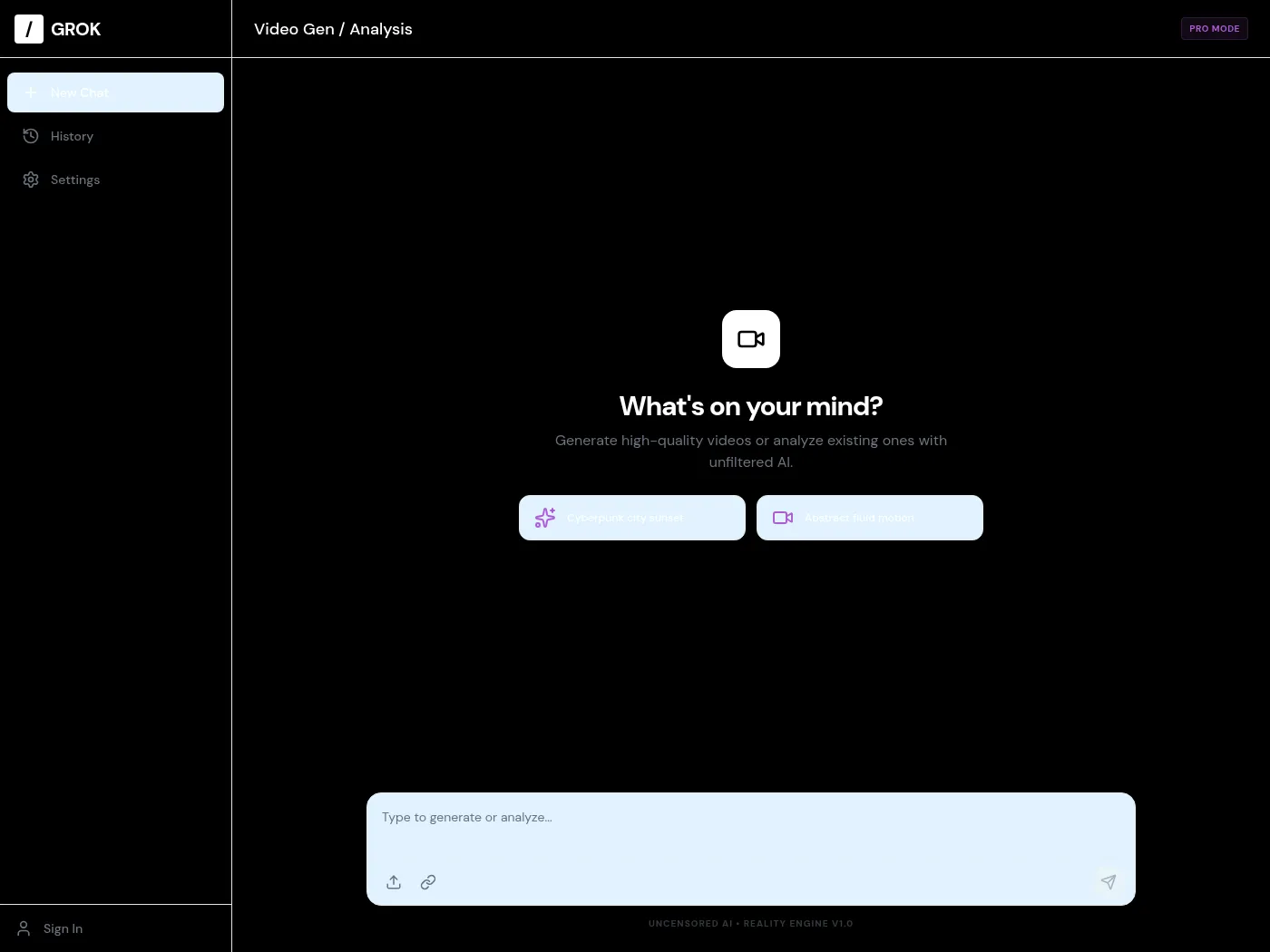Grok Video Clone