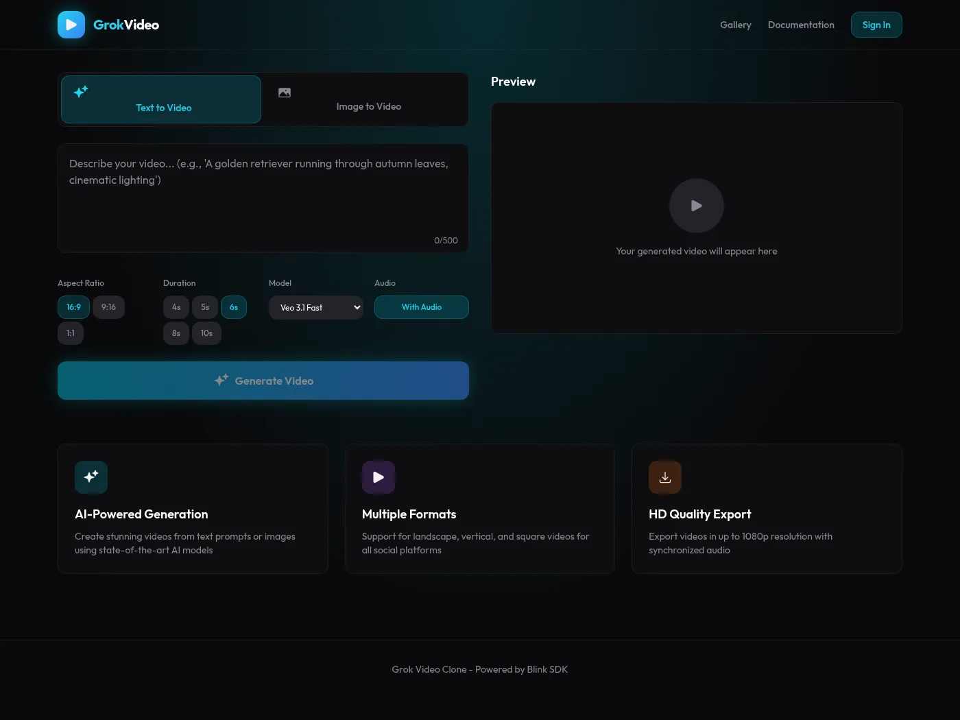 Grok Video Clone