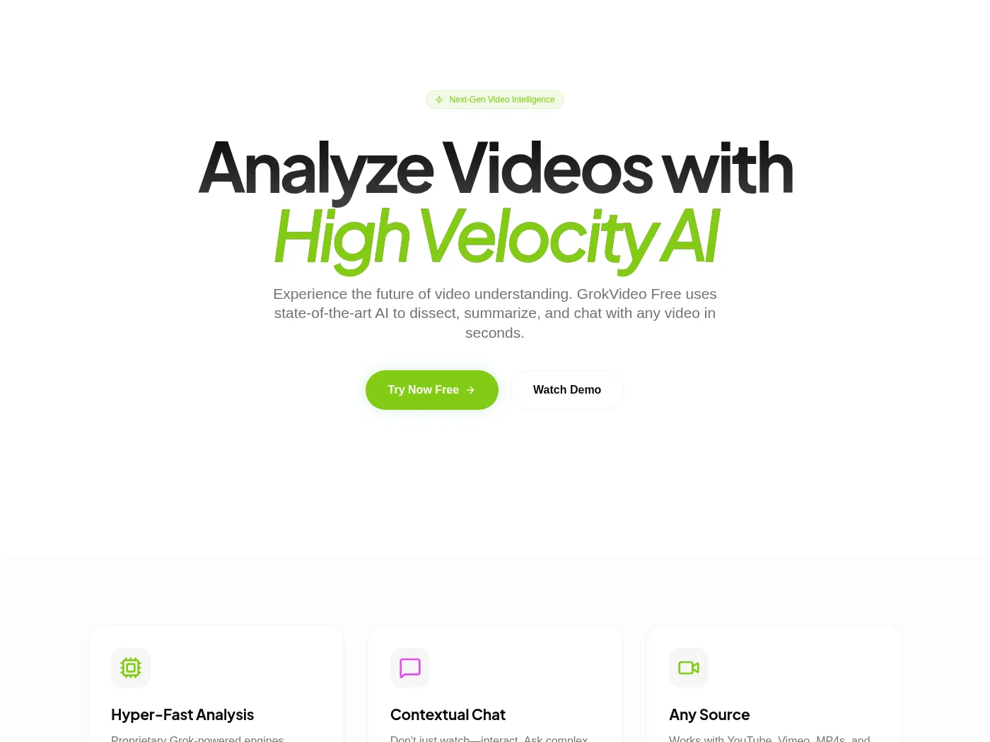 Grok Video Free Clone