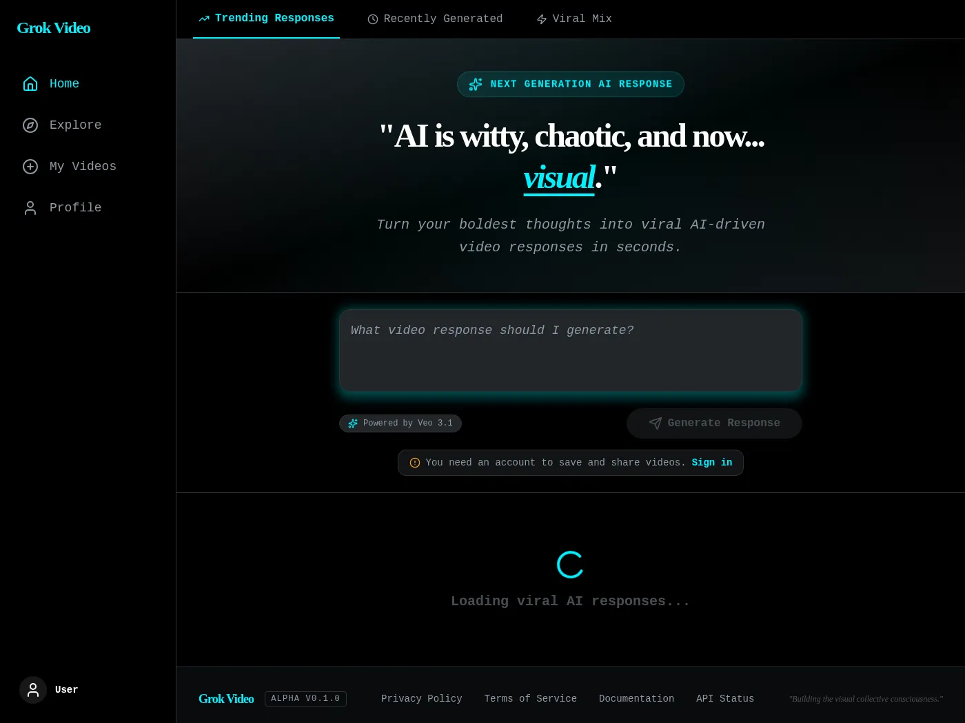 Grok Video Clone
