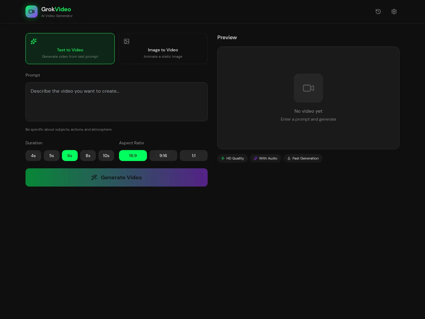Grok Video Clone