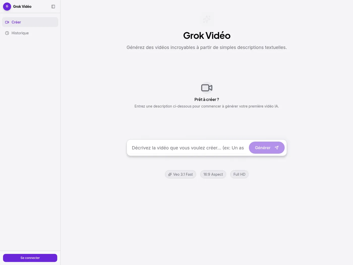 Grok Vidéo facile IA français