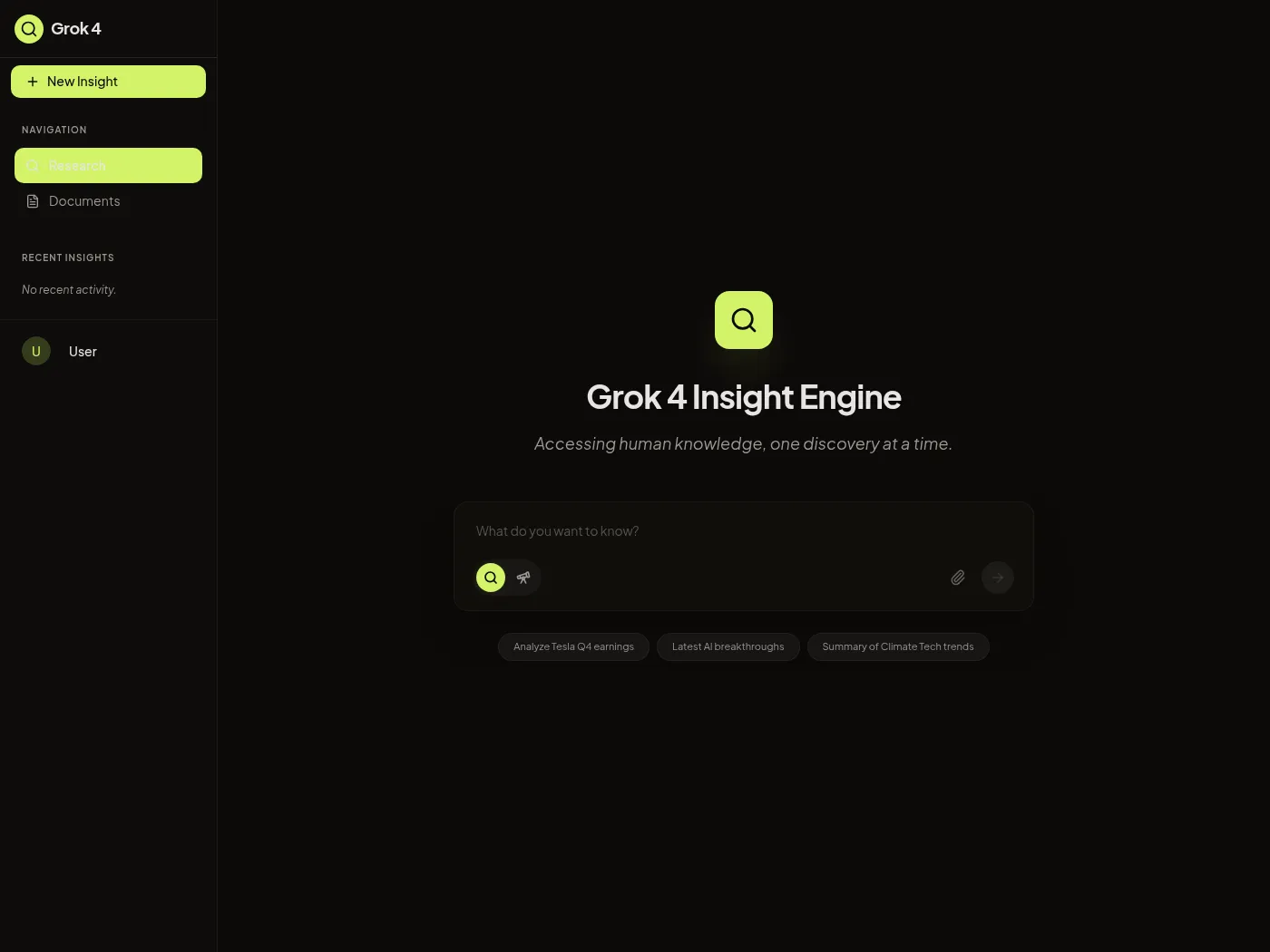 Grok 4 Insight Engine