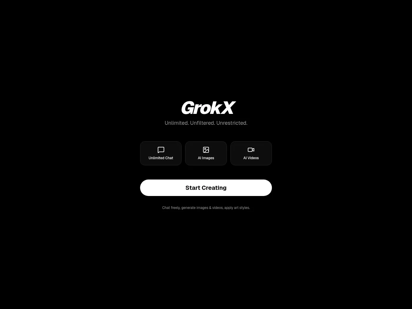GrokX Unlimited Chat