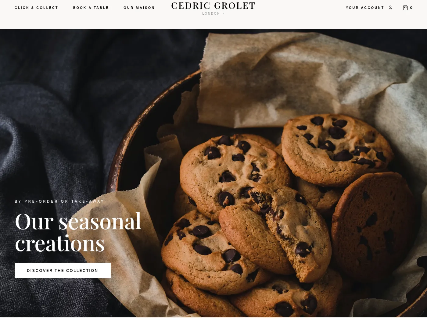 Cedric Grolet Website Clone