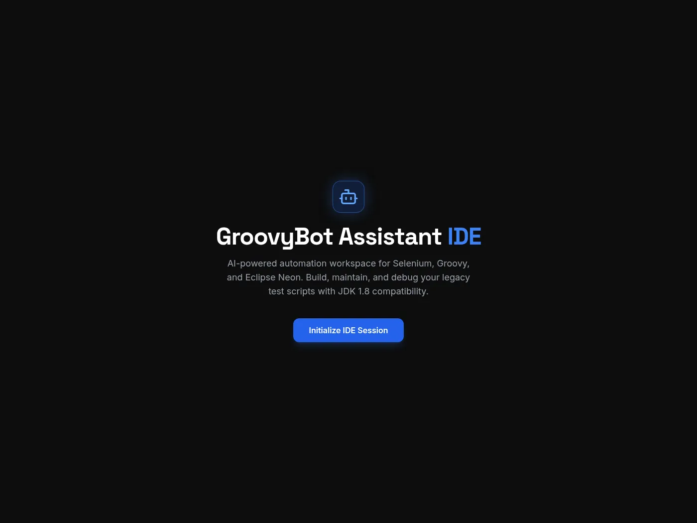 GroovyBot Assistant IDE