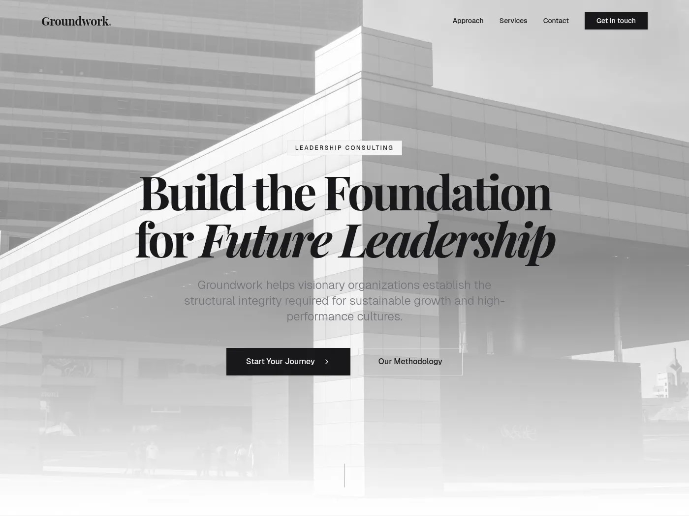 Groundwork Landing Page