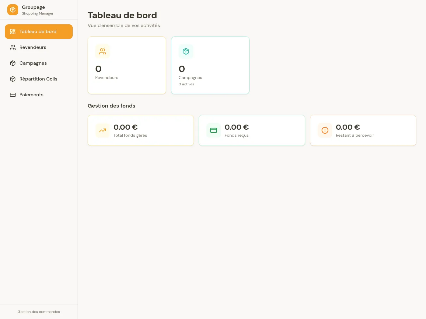 Groupage & Shopping Manager