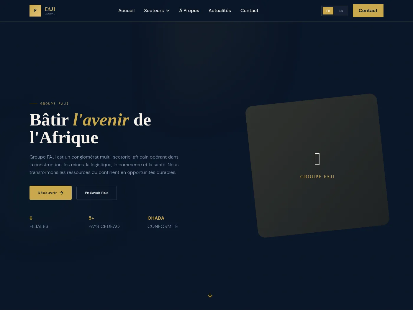 Groupe FAJI Web Portal