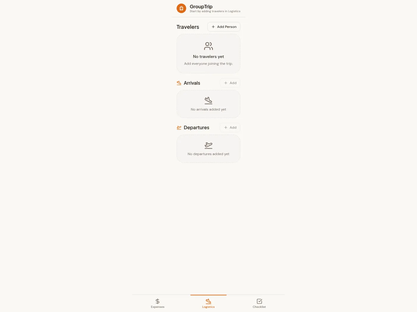 GroupTrip Organizer