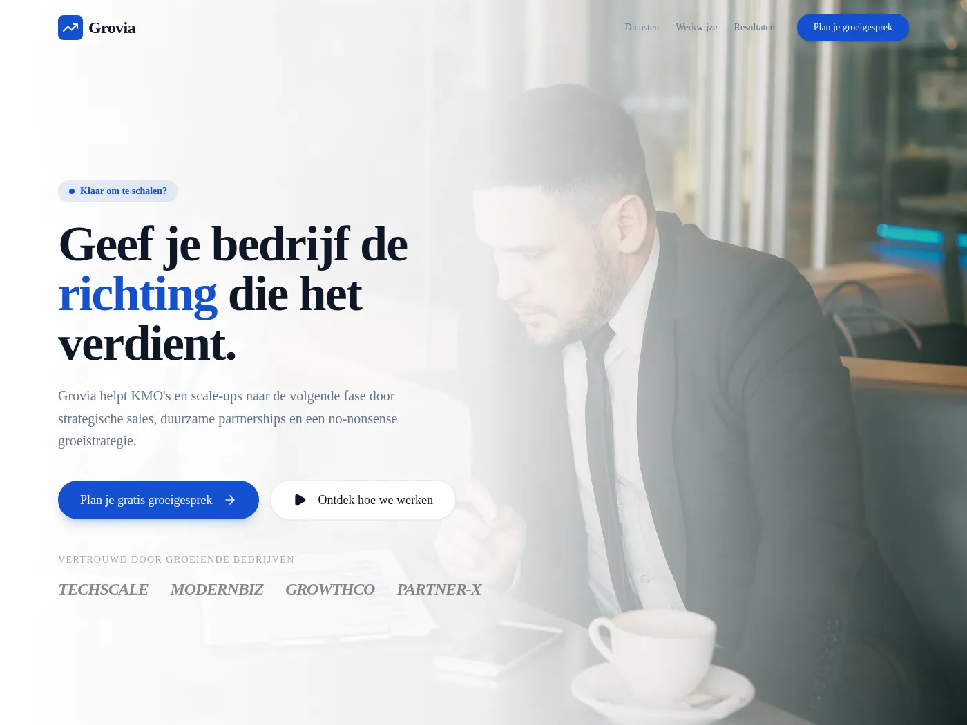 Grovia Growth Website
