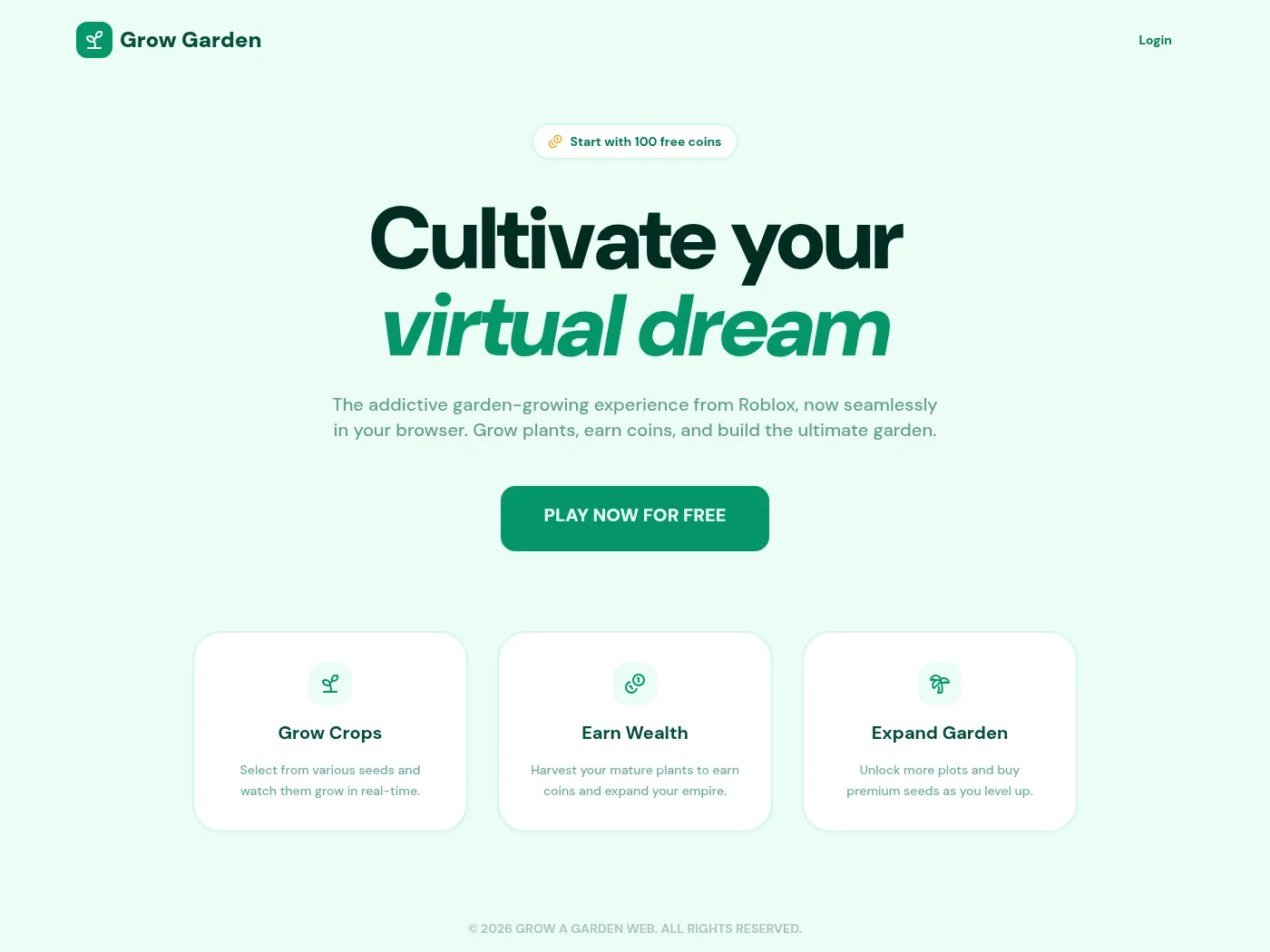 Grow A Garden Web