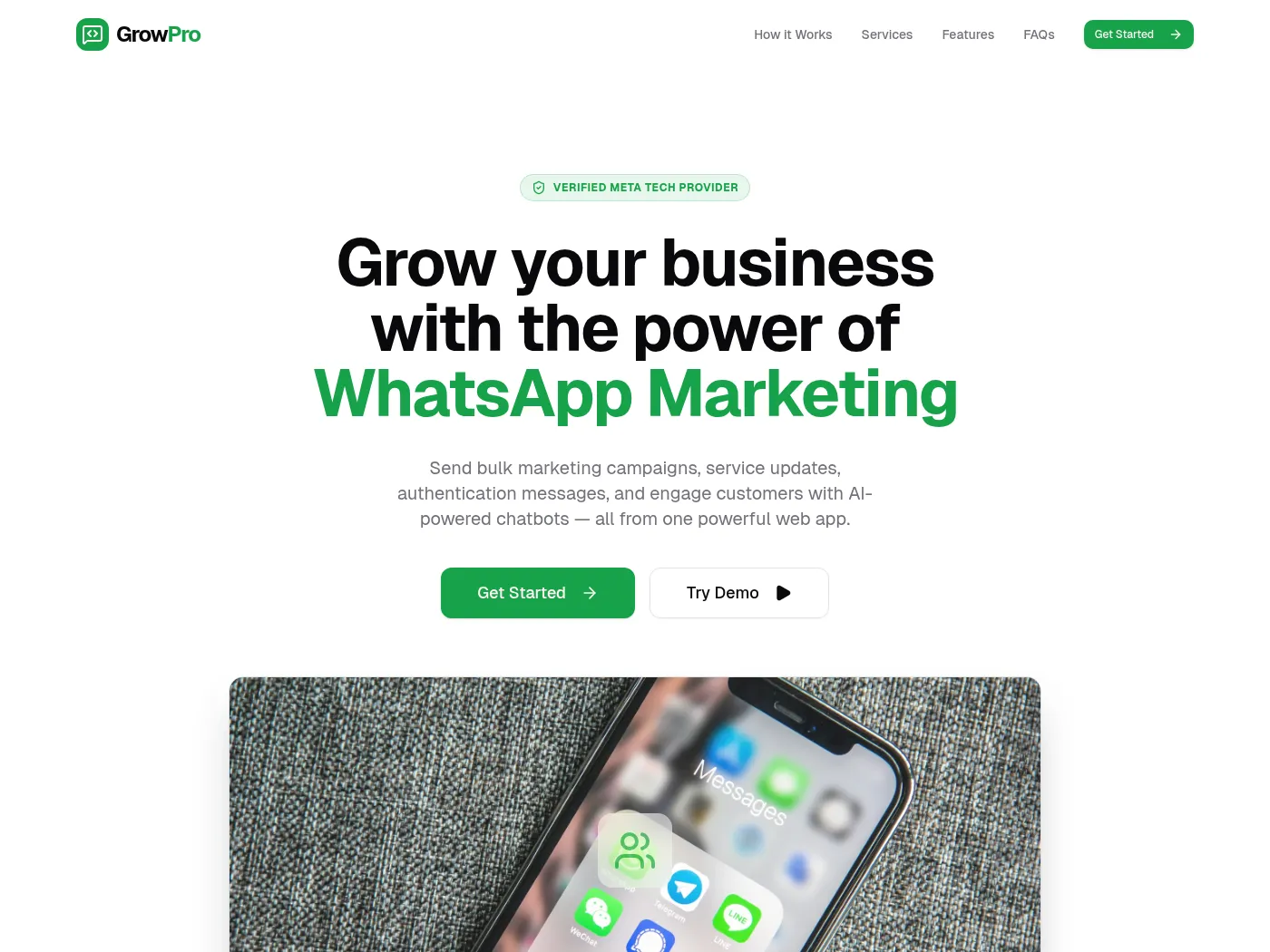 GrowPro Marketing Website