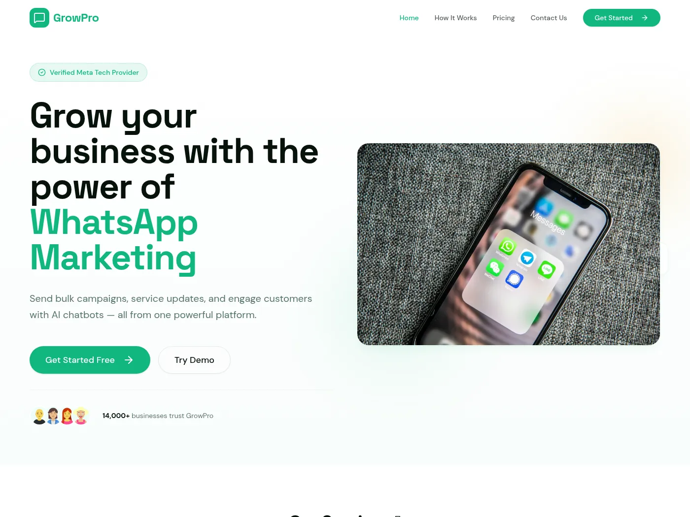 GrowPro Modern Redesign