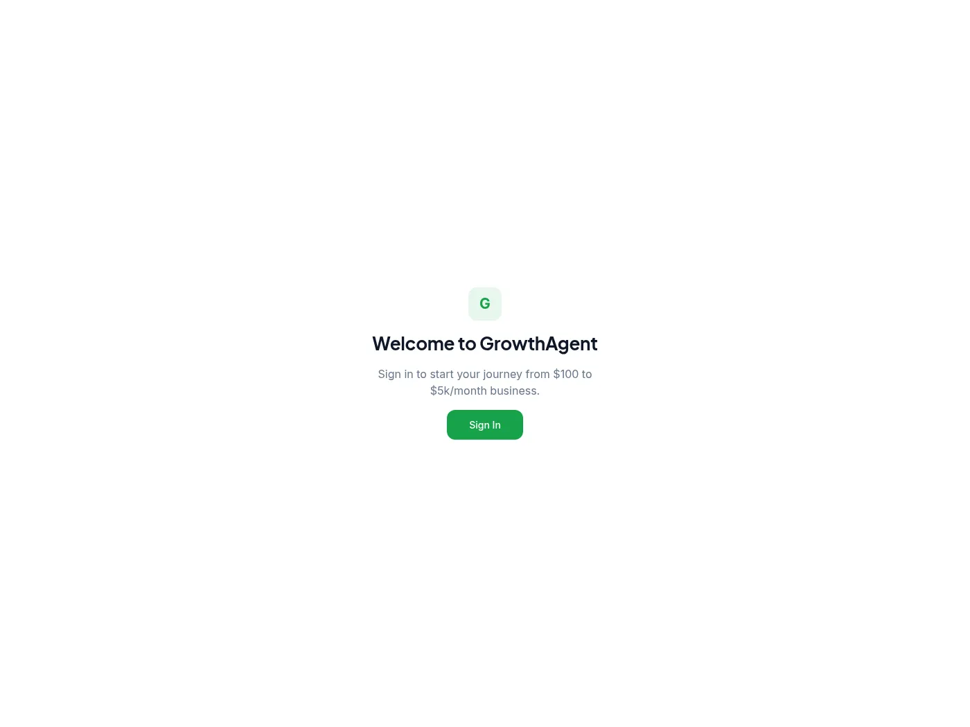 Growth Agent Dashboard