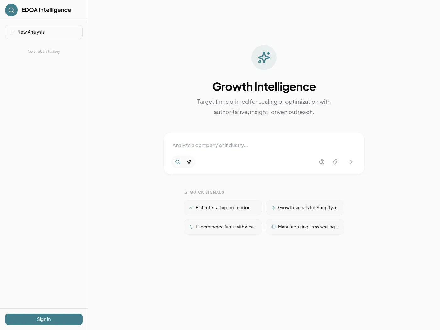 EDOA Growth Intelligence