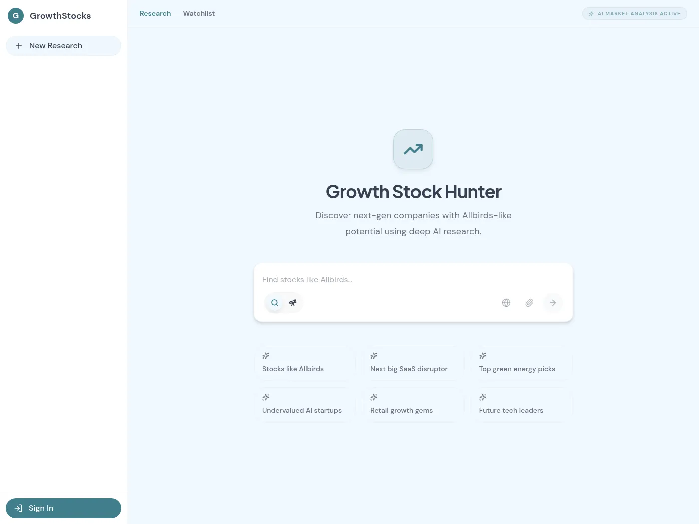 Growth Stocks Notifier