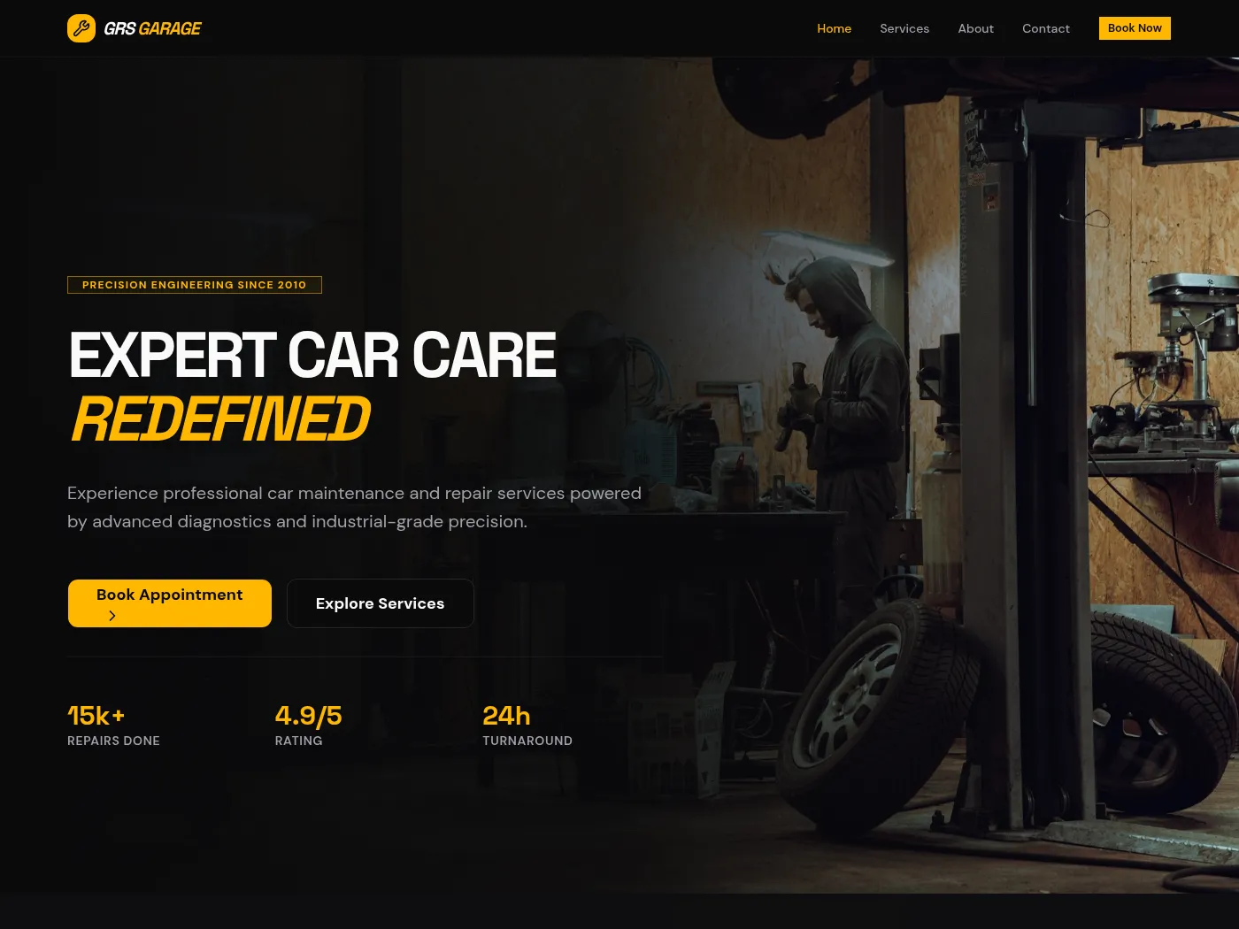 GRS Garage Website