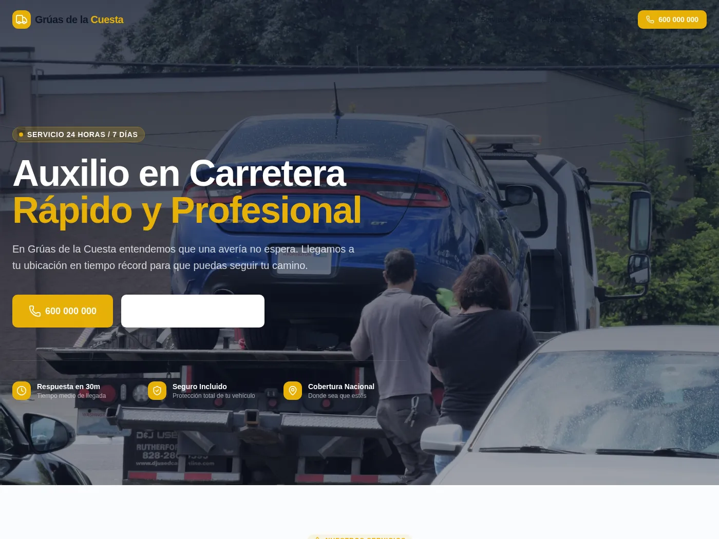 Grúas de la Cuesta Web