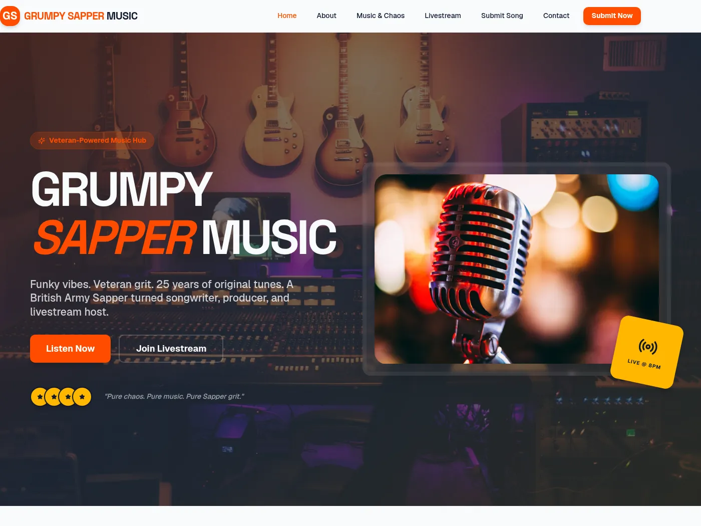 Grumpy Sapper Music Hub