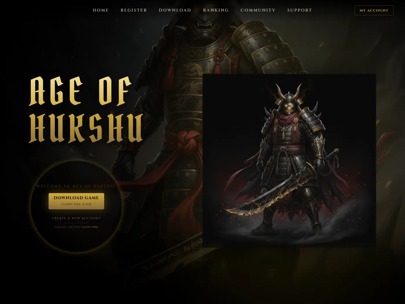 Grunge Hunt Landing Page