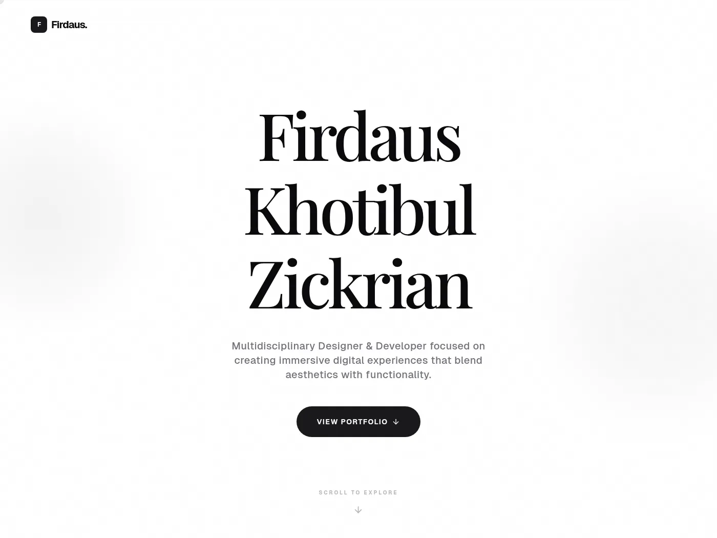 Firdaus Animated Portfolio