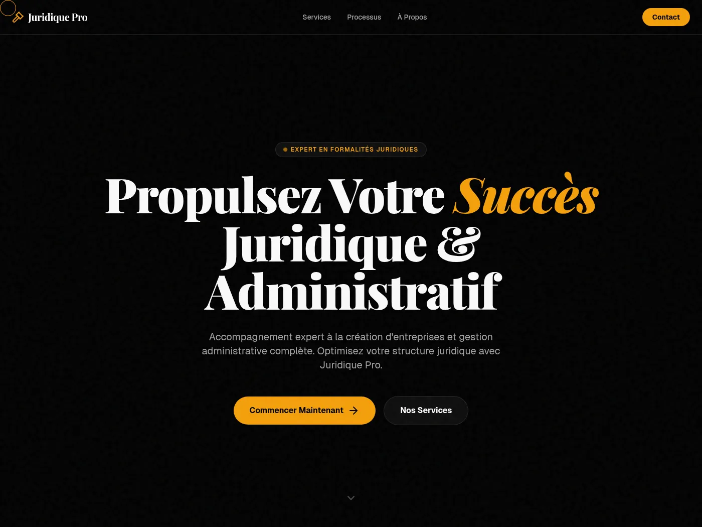GSAP Dark Landing Page