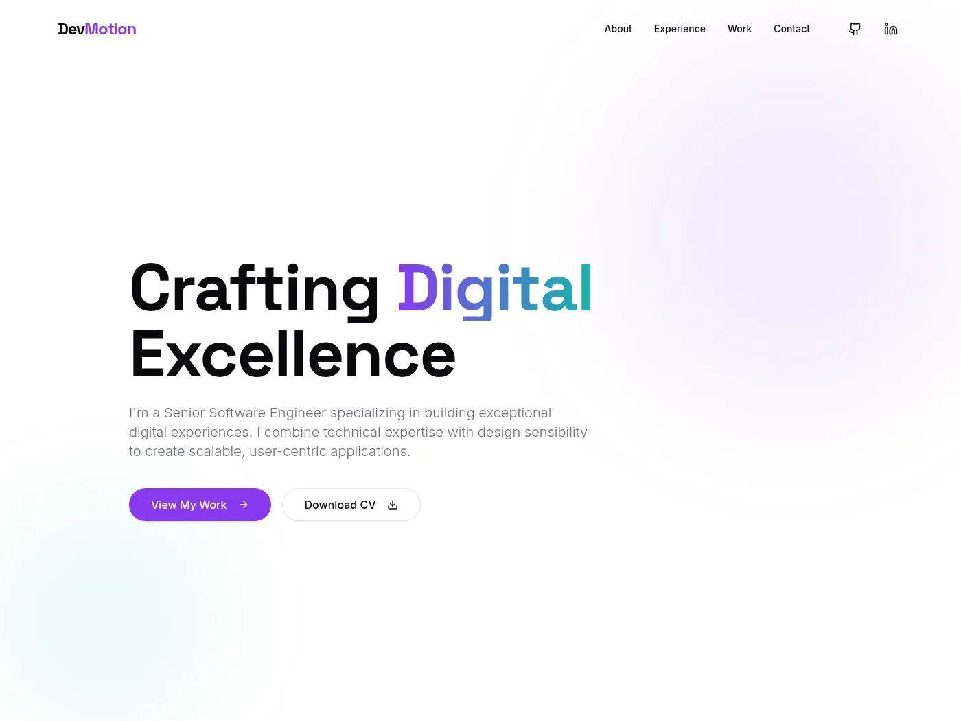 DevMotion Portfolio