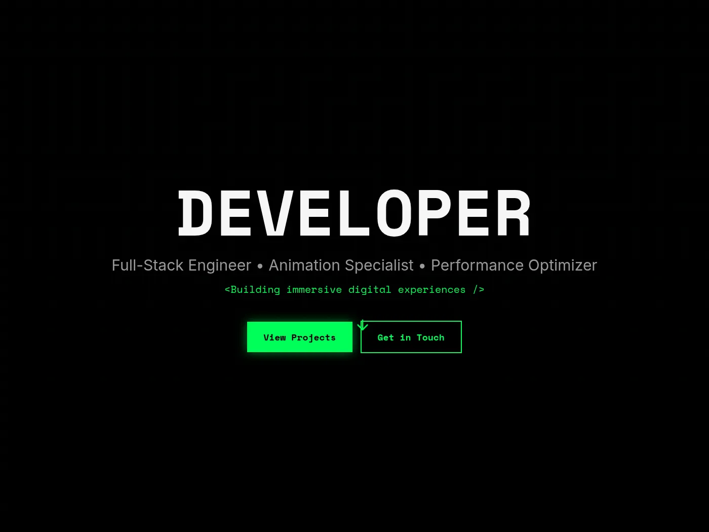 GSAP Portfolio Experience