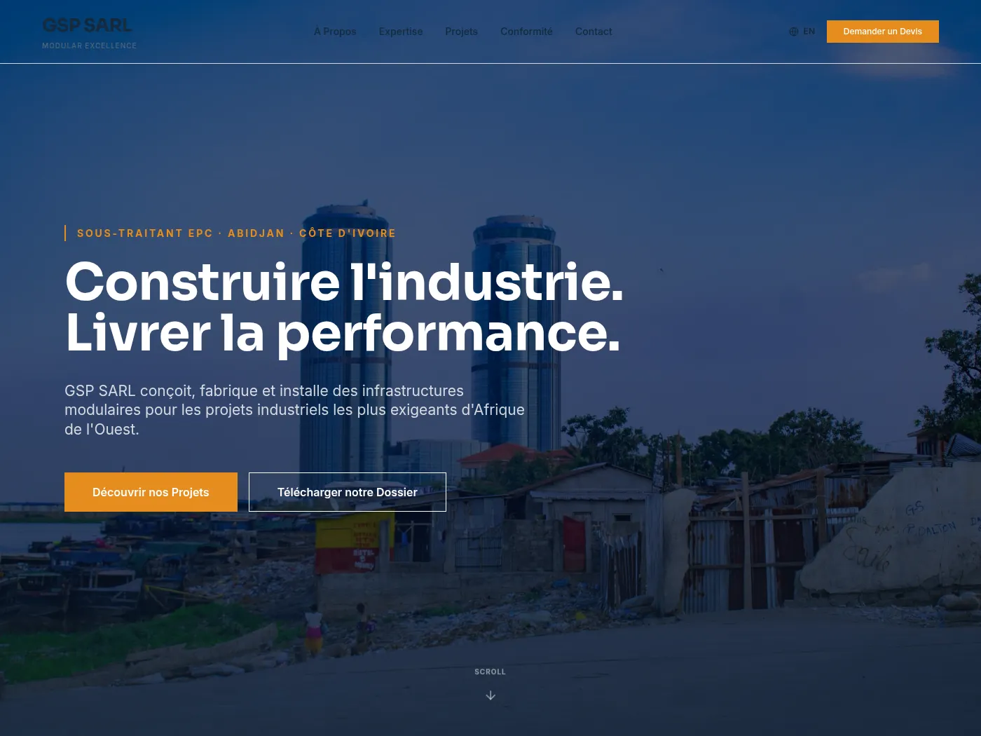 GSP SARL Web Redesign