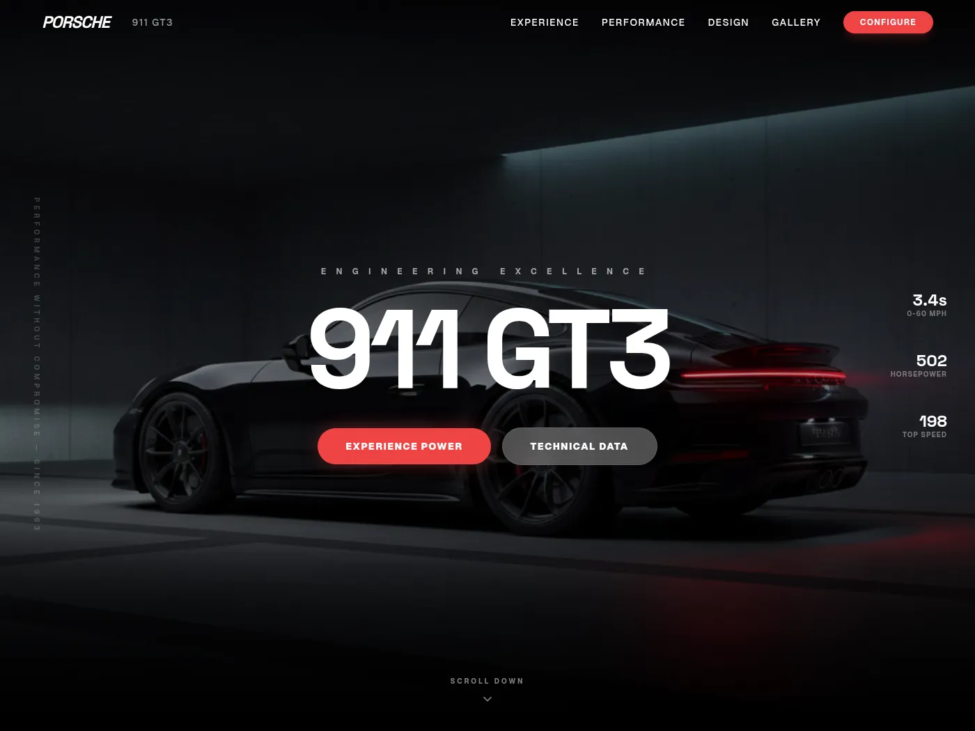 Porsche 911 GT3 Landing