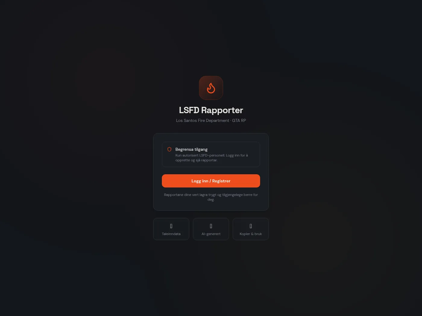 GTA RP Brannrapport AI