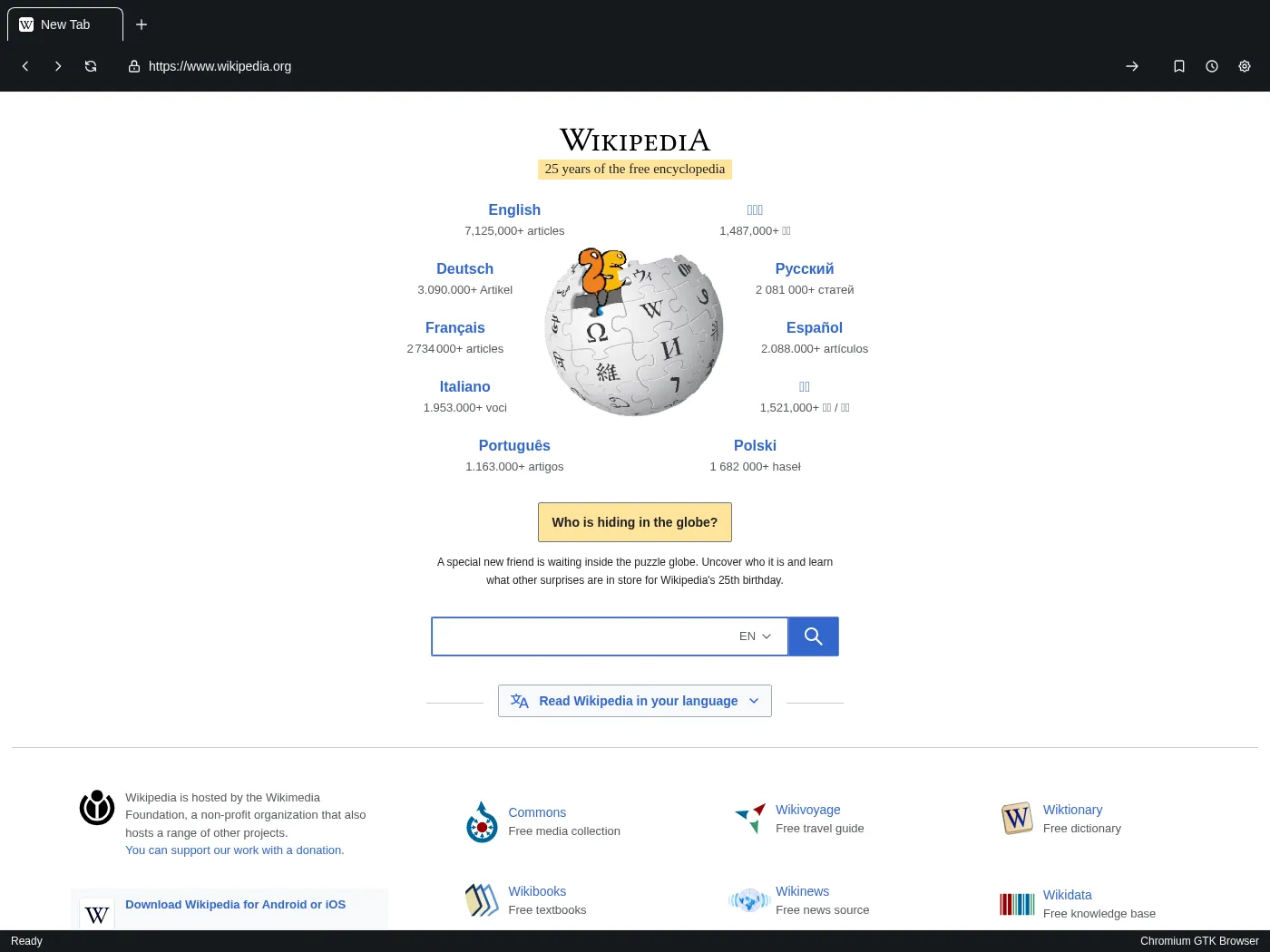 Chromium GTK Browser