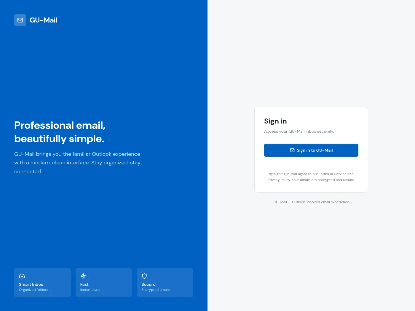 GU-Mail Email Service