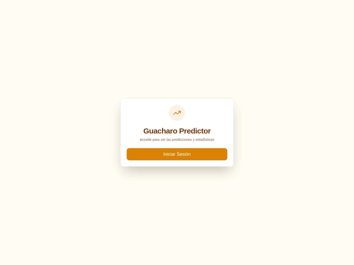 Guacharo Lotería Predictor