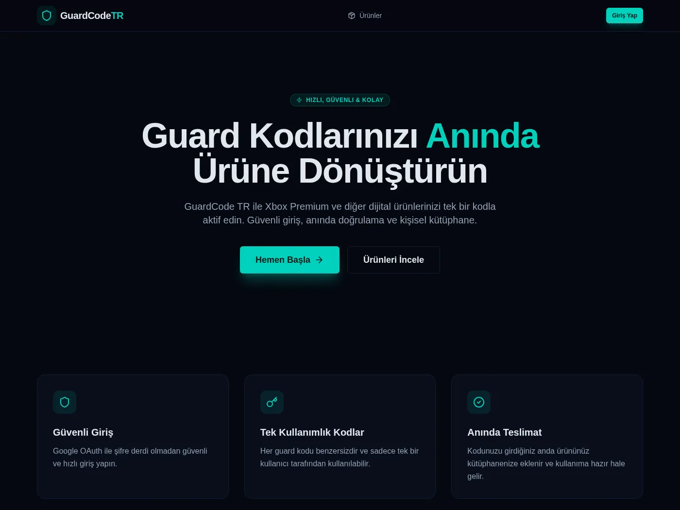 GuardCode TR Platform